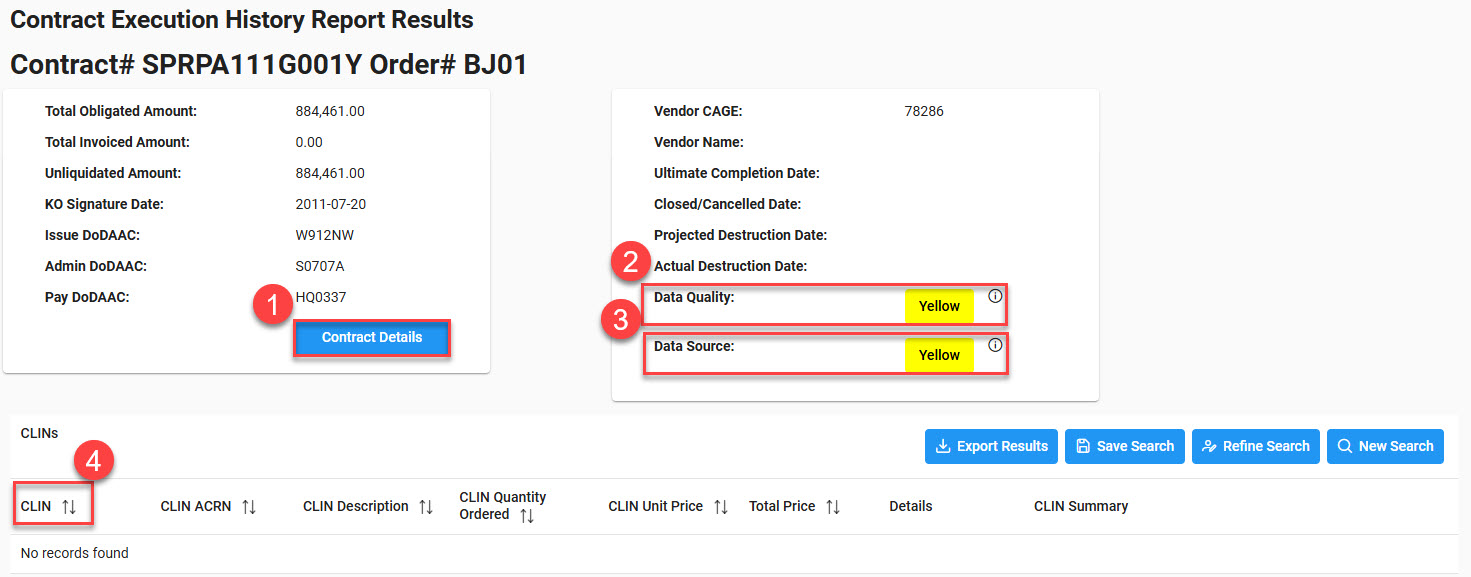 EDA Training - Contract Execution History | PIEE