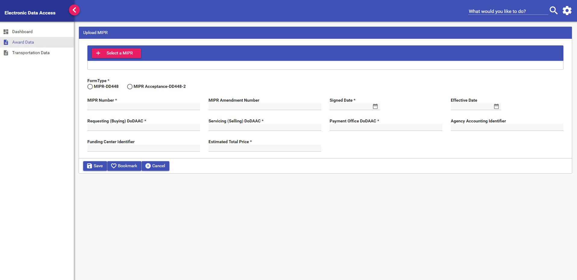 EDA Training - MIPR Upload | PIEE