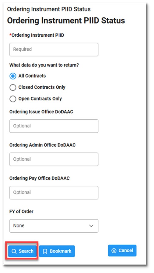 EDA Training - Ordering Instrument PIID Status | PIEE