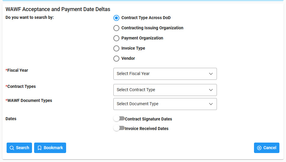 EDA Training - WAWF Acceptance and Payment Date Deltas Report | PIEE